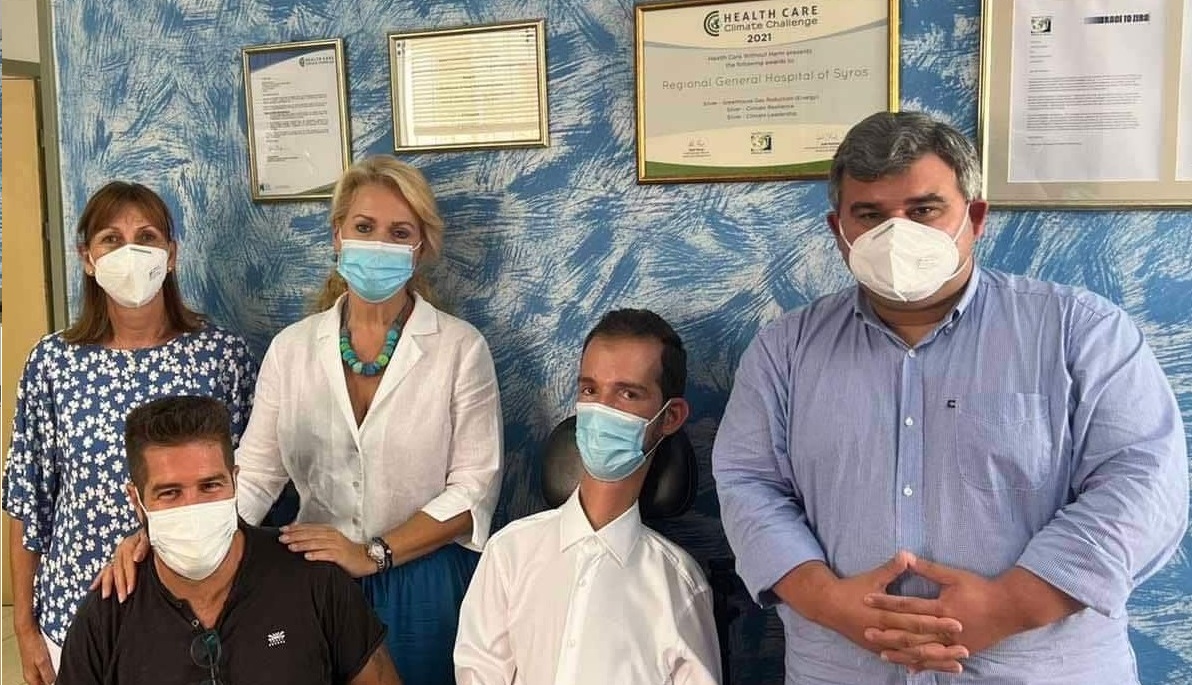 Νοσοκομείο Σύρου: Επίσκεψη ευρωβουλευτή Σ. Κυμπουρόπουλου - Syros TV1